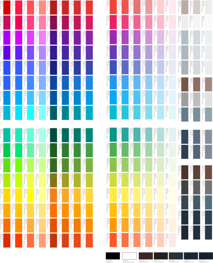 DTF Color Chart – Promo Print Shop